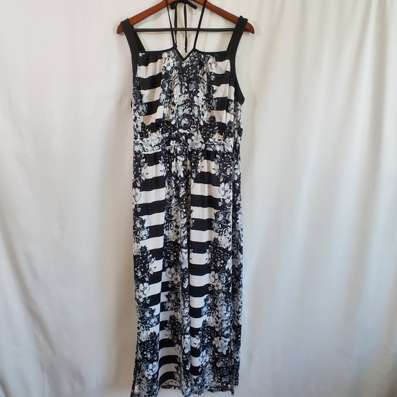 NY Collection | Dresses | Ny Collection Dress Black White Floral ...